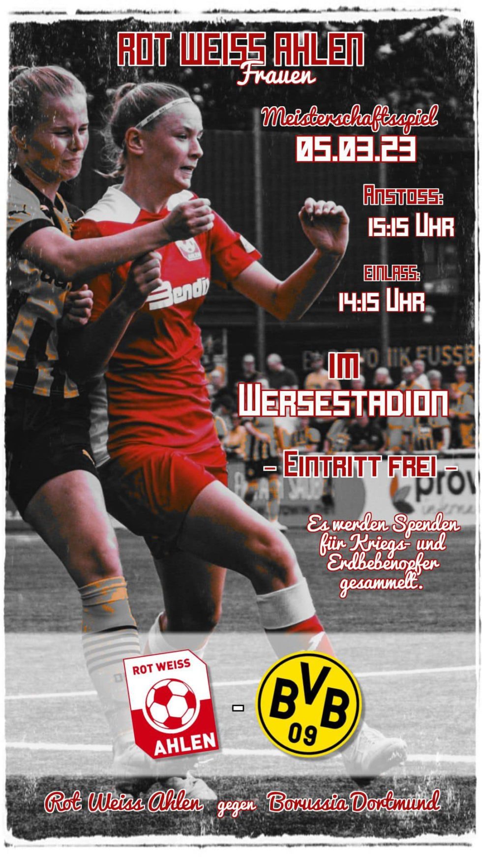 Rot Weiss Ahlen - Borussia Dortmund | Frauen- und Mädchenfussball Rot ...